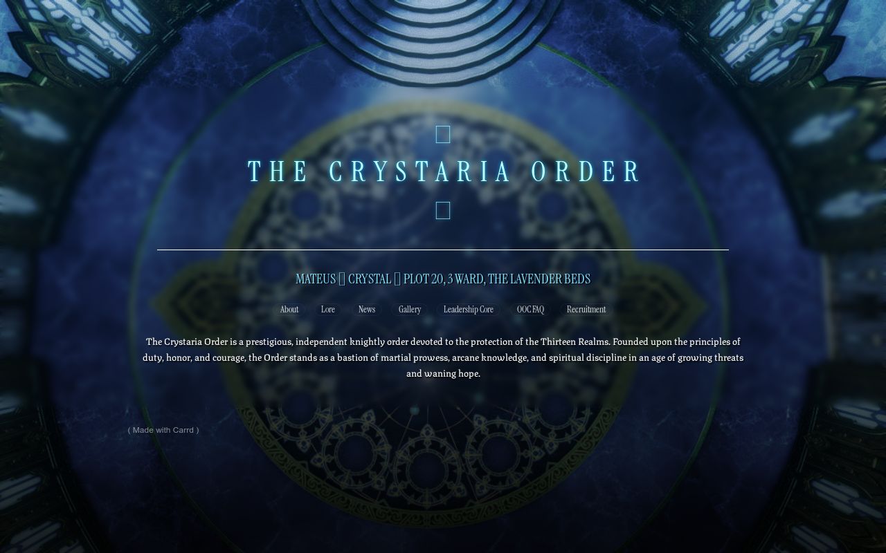 The Crystaria Order